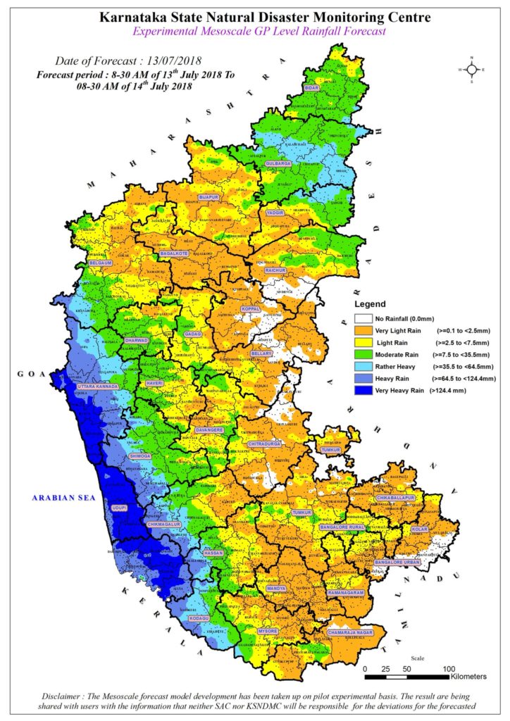 Forecast for the next 24hrs:Heavy to Very Heavy rains over ghats and ...